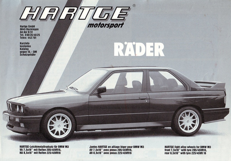 File:Brochure Hartge wheels e30 e28 e24 e23 e32 01.jpg - E30 Zone Wiki